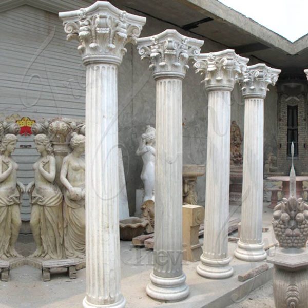 Marble Front Porch Home Depot Columns for Sale TMC-03 - Trevi Marble ...