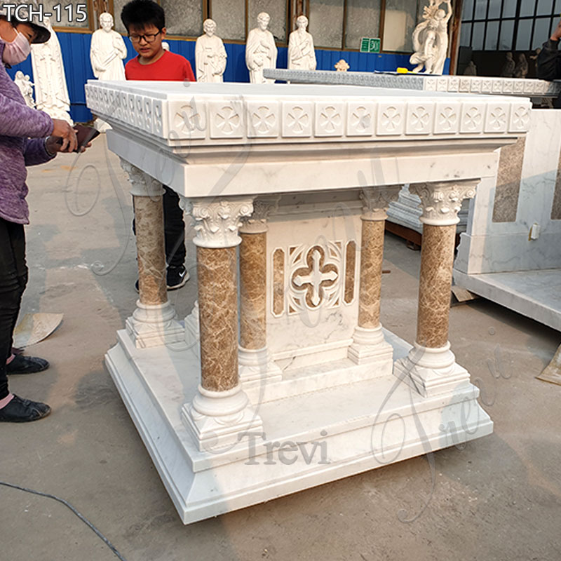 Buy Modern Marble Altar Table Designs for Church Decoration