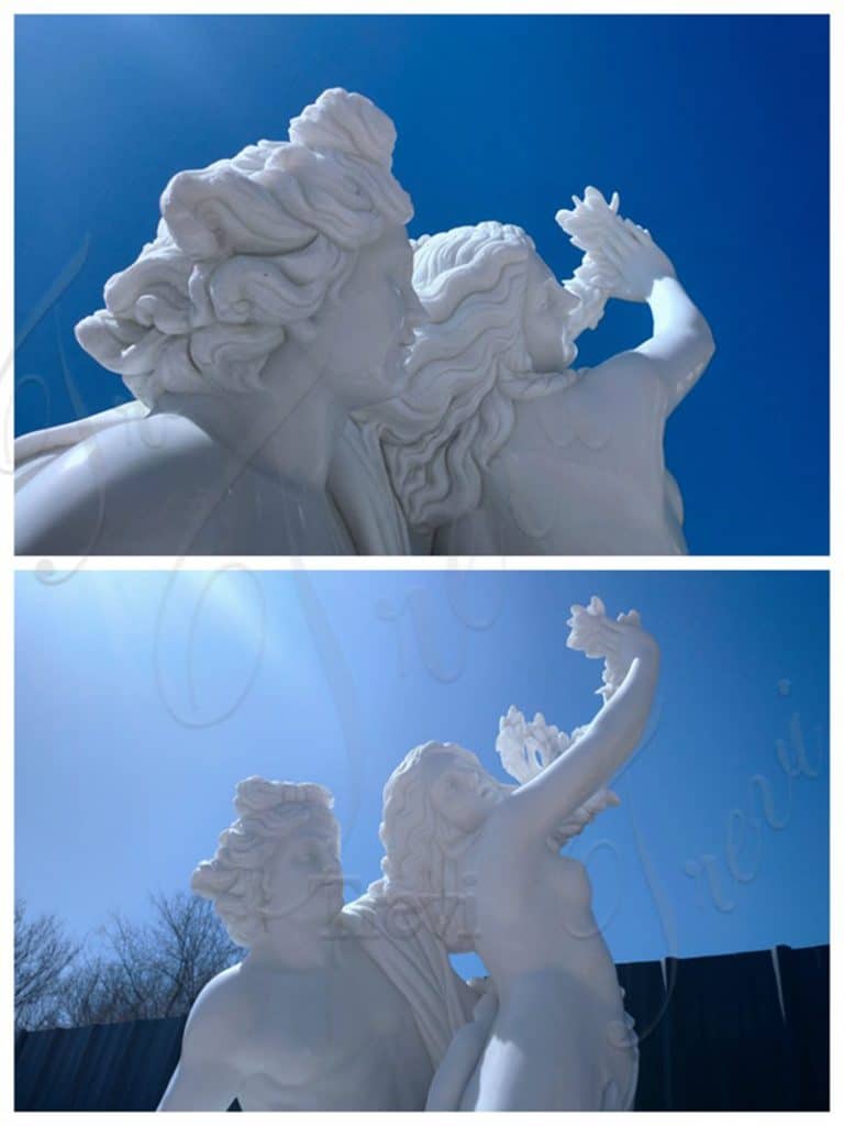 Life-size Marble Greek Garden Statue Apollo and Daphne Bernini Art MOKK-776 - Trevi Marble Sculpture