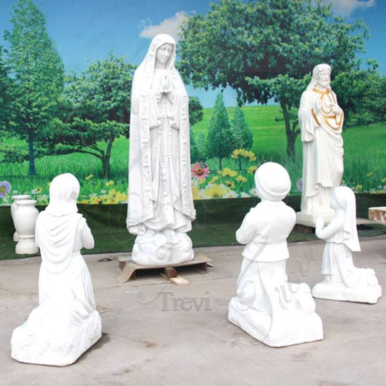 Marble Our Lady of Fatima Statue And Children Outdoor Decor for Sale ...