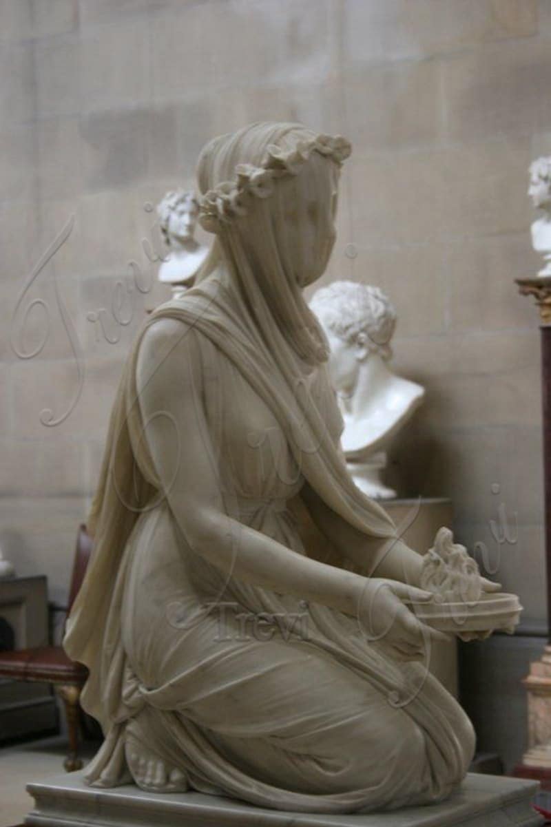 Where is The Veiled Virgin Statue? - Trevi Marble Sculpture