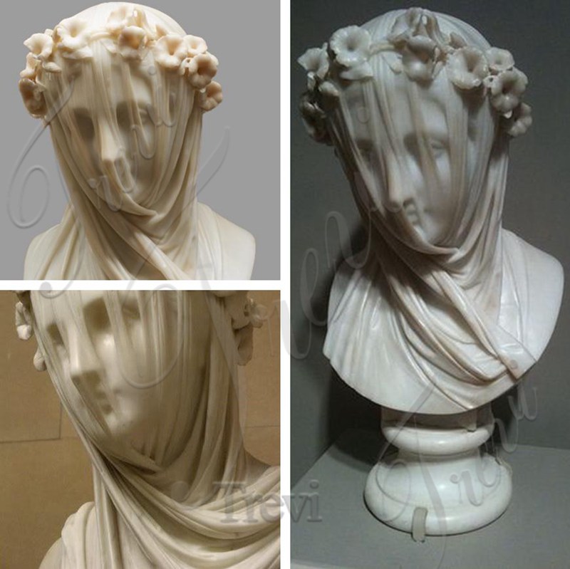 Where is The Veiled Virgin Statue? - Trevi Marble Sculpture
