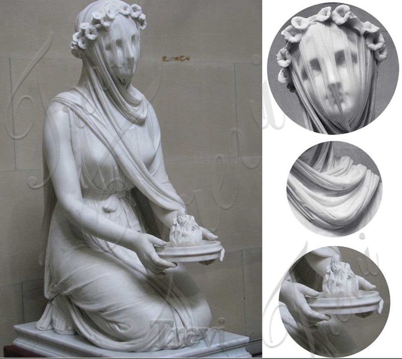 Where is The Veiled Virgin Statue? - Trevi Marble Sculpture