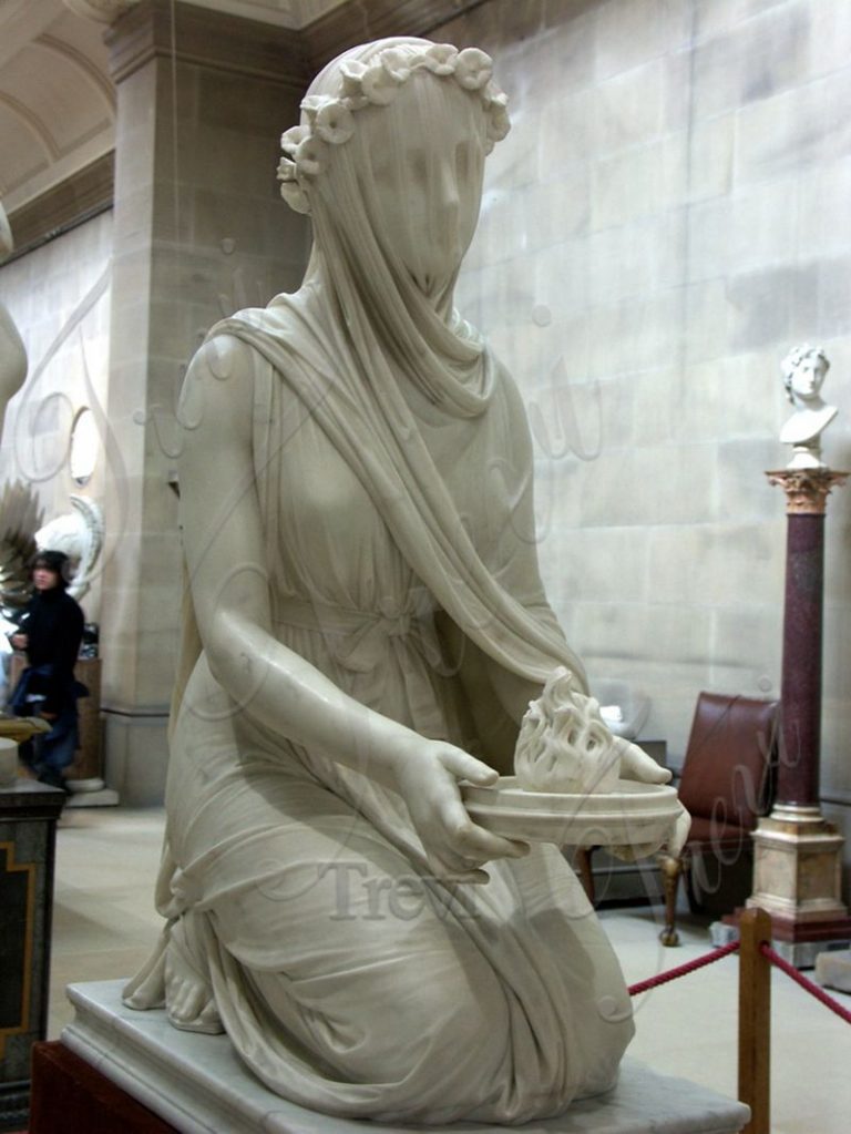 Where is The Veiled Virgin Statue? - Trevi Marble Sculpture