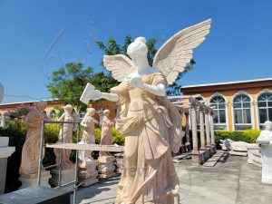 Garden Marble Life size Angel Statue with Baby Art Factory Supplier ...