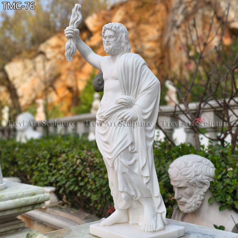 6 Feet Famous Marble Zeus Greek God Statue TMC-76