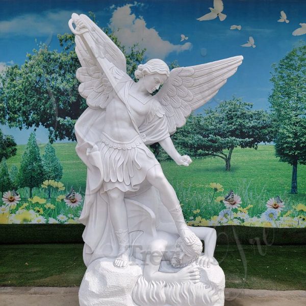 6 Things You Need to Know about St. Michael Statue - Trevi Marble Sculpture