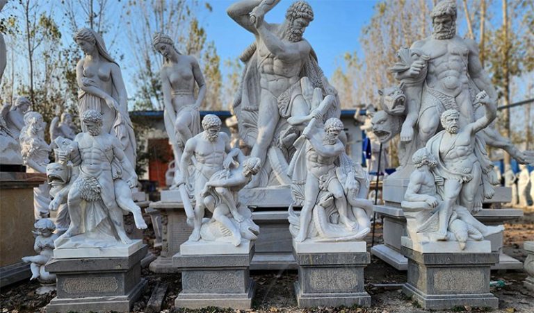 Life Size Marble Hercules Statue Custom Design for Sale