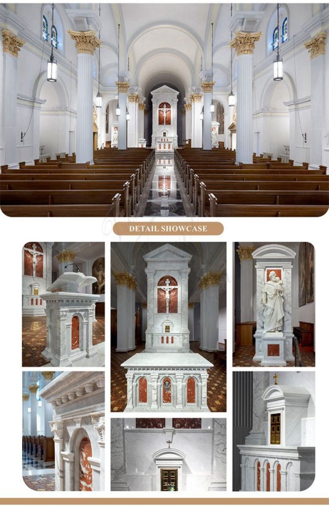 White Marble Church Catholic Tabernacle Designs for Sale