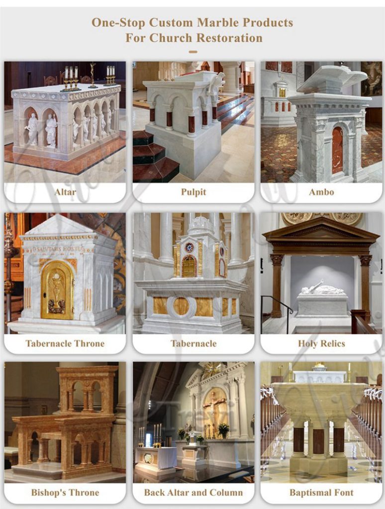 Buy Modern Marble Altar Table Designs for Church Decoration