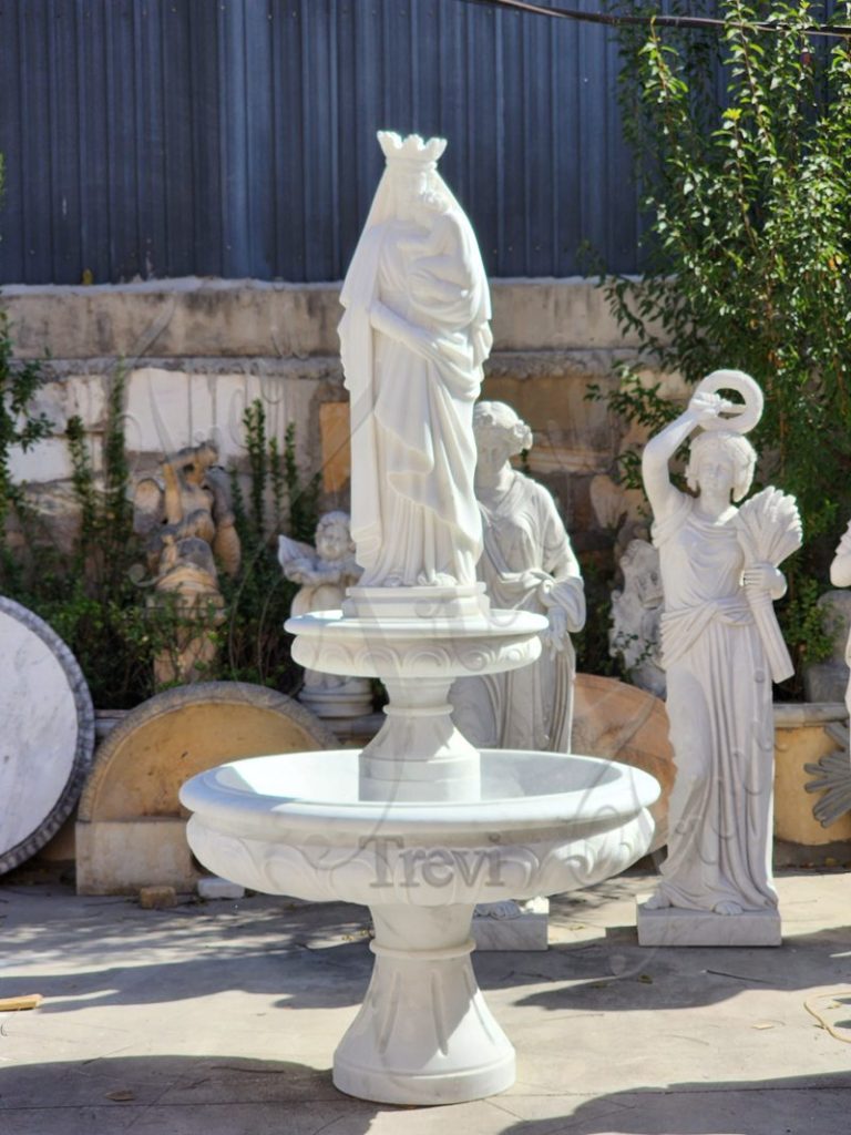 High Quality Virgin Mary Water Fountain for Outdoor Decor