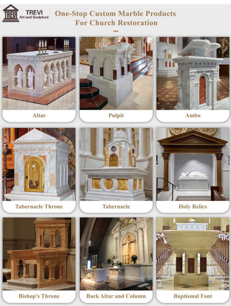 Buy Modern Marble Altar Table Designs for Church Decoration