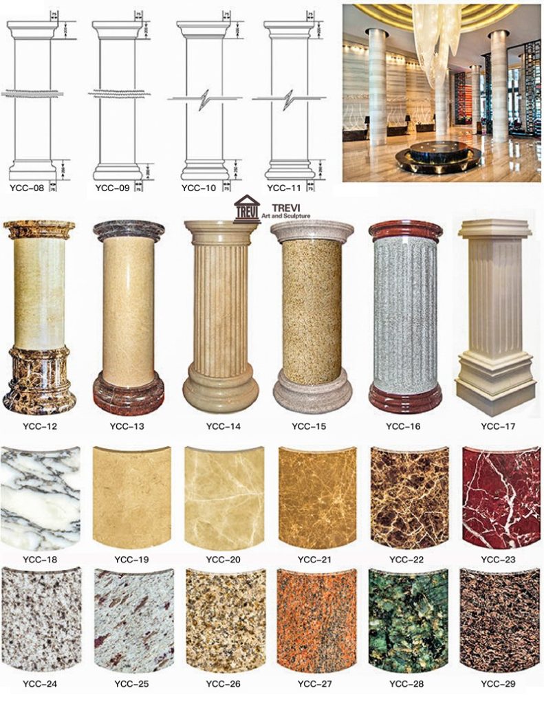 Luxury Marble Column Base for Home Decoration for Sale