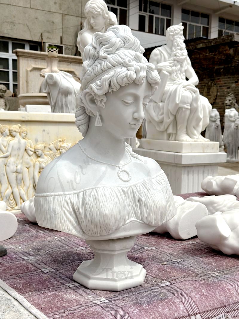 Custom Marble Woman Sculpture and Marble Bust Project