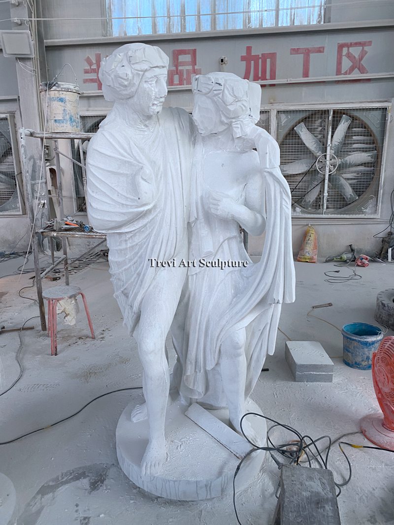 Bacchus and Ariadne Sculpture Marble Replica